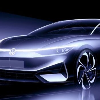 Volkswagen released a teaser of ID. Aero, its first fully-electric ...