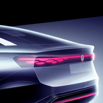 Volkswagen released a teaser of ID. Aero, its first fully-electric ...