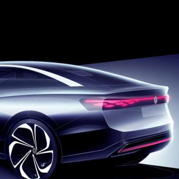 Volkswagen released a teaser of ID. Aero, its first fully-electric ...