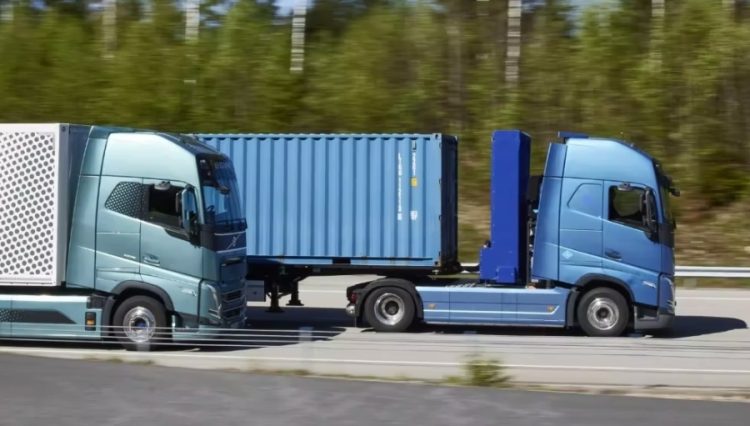Volvo Trucks tests hydrogen fuel cell (FCEV) electric trucks with range ...