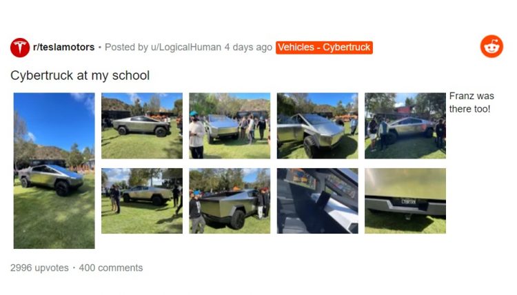 Tesla shows original Cybertruck electric pickup prototype at California ...
