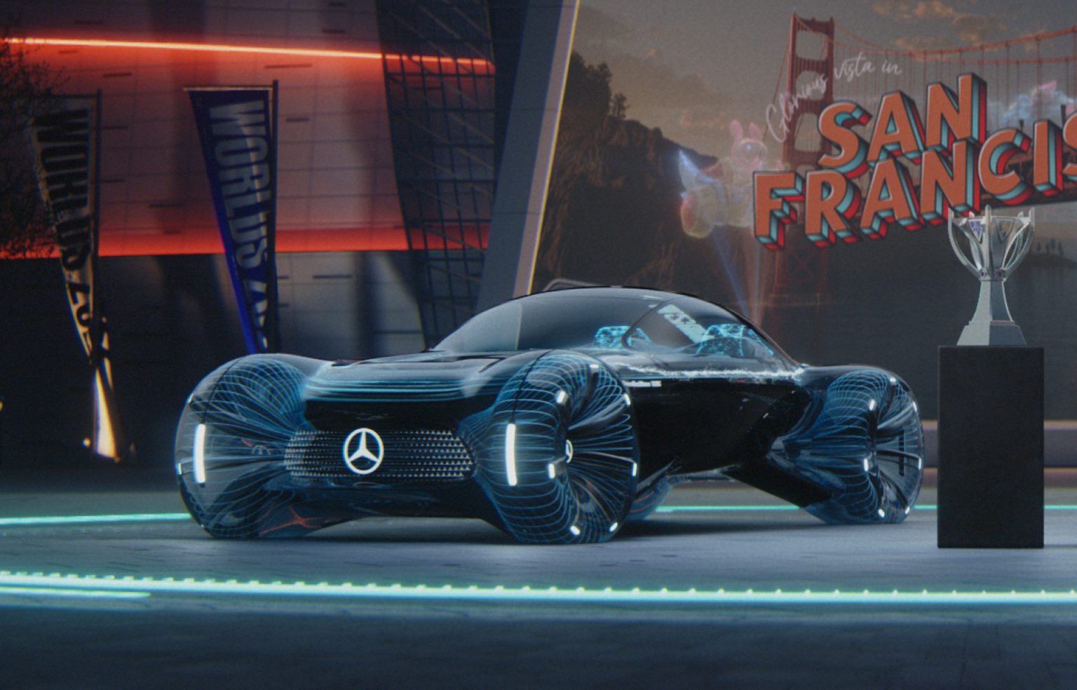 Mercedes-Benz designs its first-ever virtual show car with a futuristic ...