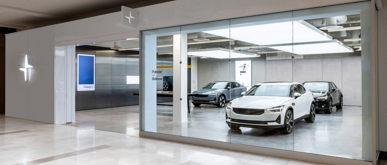 Polestar open showroom in Bellevue, Washington