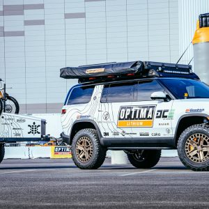 Optima reveals trailers that can recharge the Rivian EV in the wild