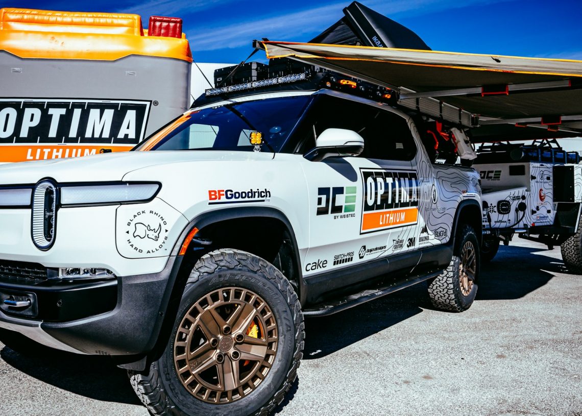 Optima reveals trailers that can recharge the Rivian EV in the wild ...