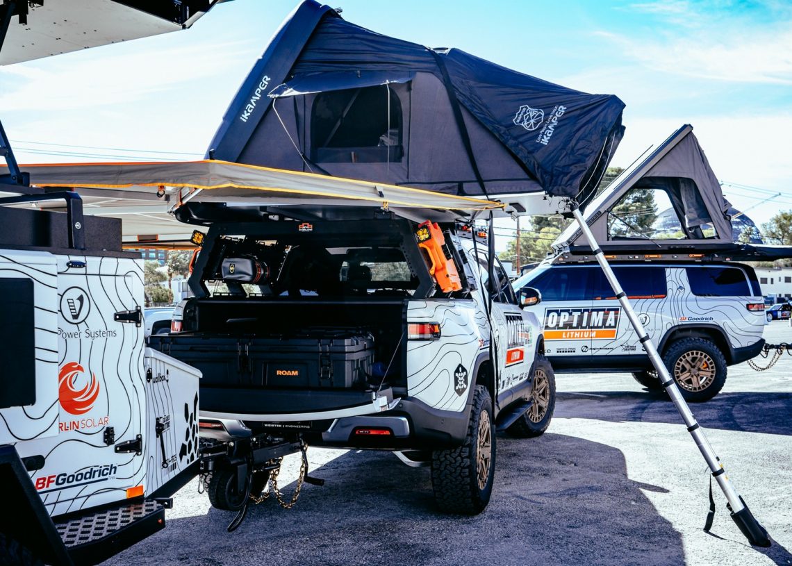 Optima reveals trailers that can recharge the Rivian EV in the wild ...