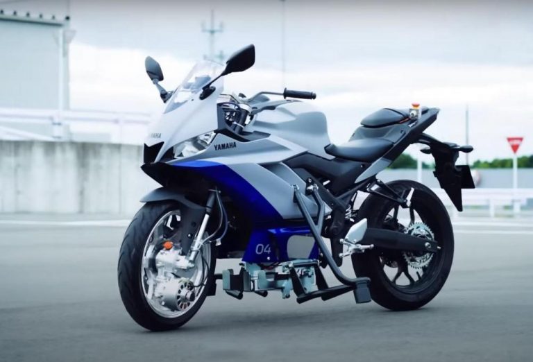 Yamaha shows off new technology Advanced Motorcycle Stability Assist System