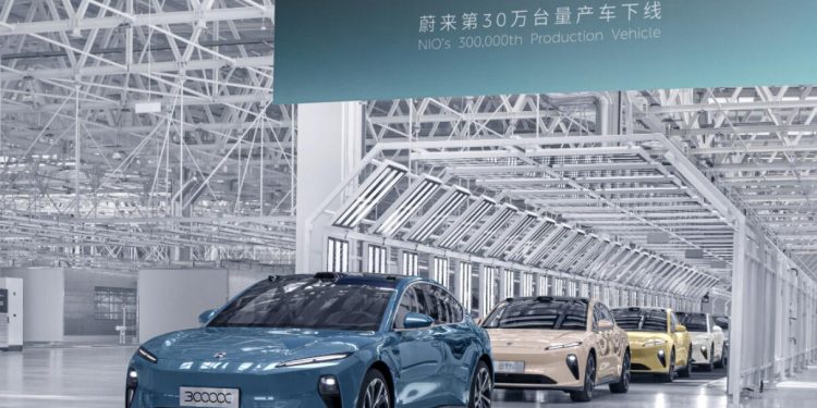 NIO celebrates milestone of 300,000 units of electric vehicle ...