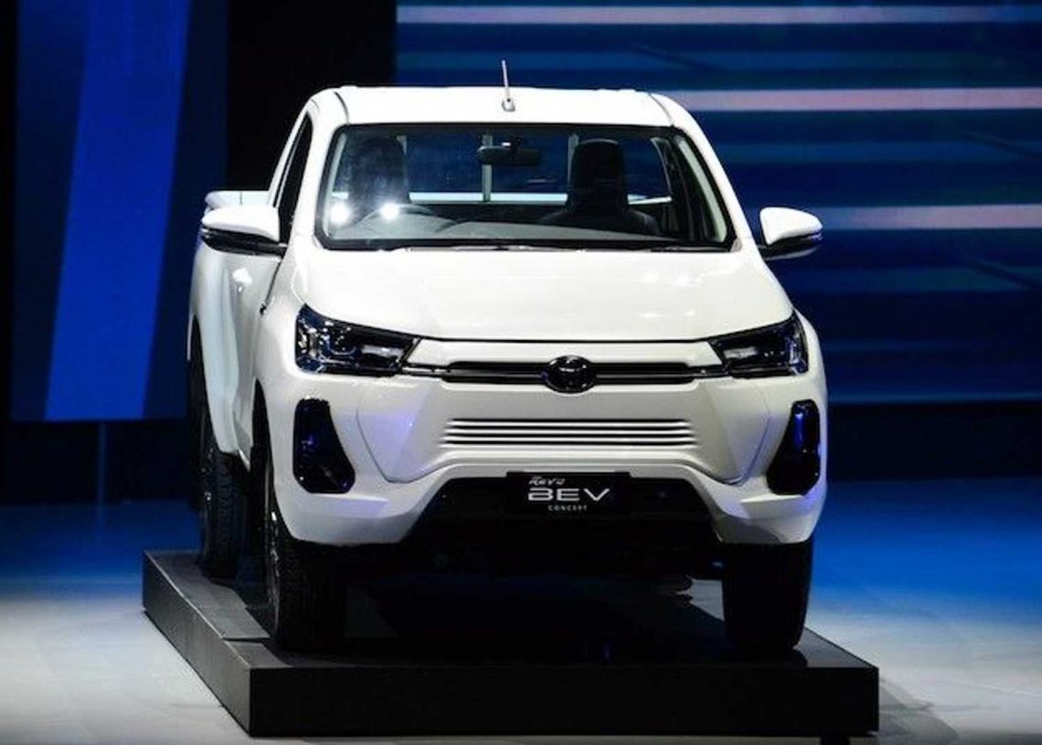 Toyota unveils Hilux Revo BEV Concept in Thailand - EVMagz