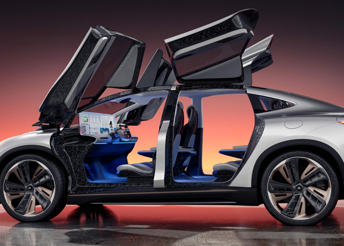 Aehra electric SUV interior details revealed with futuristic looks - EVMagz