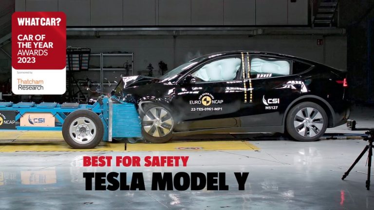 Tesla Model Y grab Safety Award from What Car?