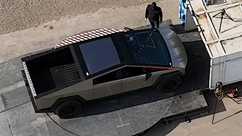 Tesla's Cybertruck Retains Unique Single Windshield Wiper Blade, Drone ...