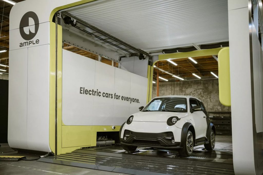 Ample Unveils Groundbreaking Battery Swapping Station for Lightning-Fast EV Fill-Ups