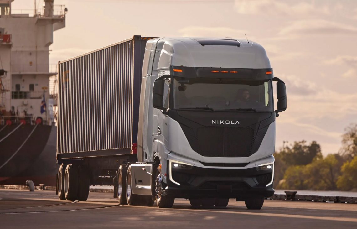 The Nikola Hydrogen Fuel Cell Electric Truck with 500-Mile Range Enters ...