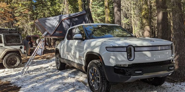 Maximizing Camping Adventures with Your Rivian Electric Vehicle