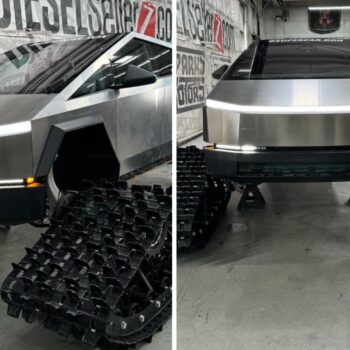 Tesla Cybertruck Spotted on the Las Vegas Strip, Equipped with Trailer ...