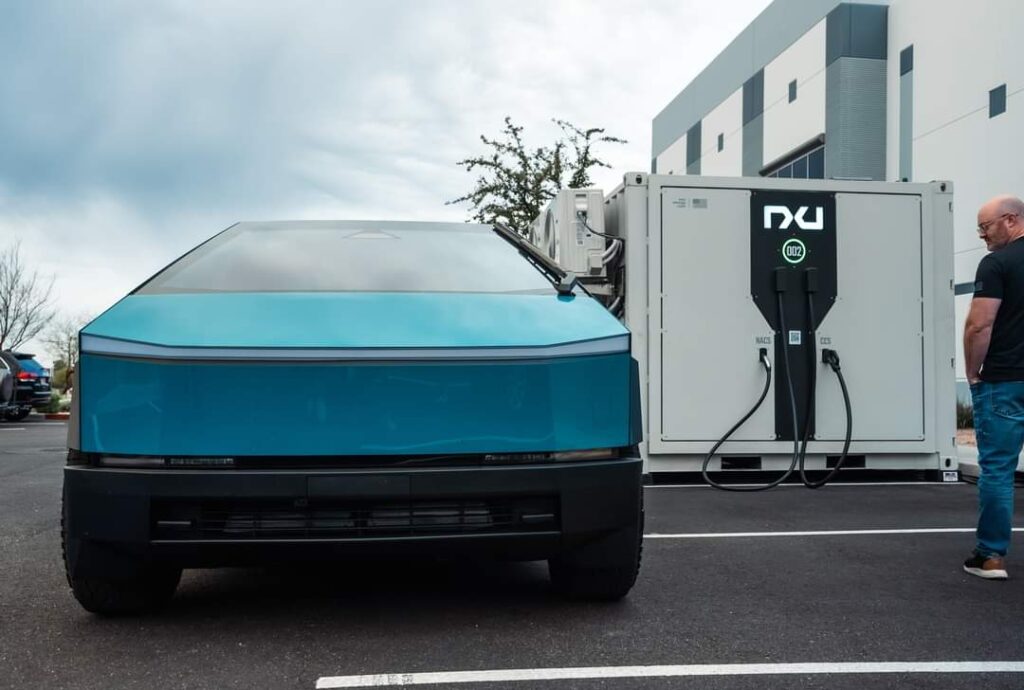 Tesla Cybertruck Achieves Record Charging Speed with NxuOne Charger