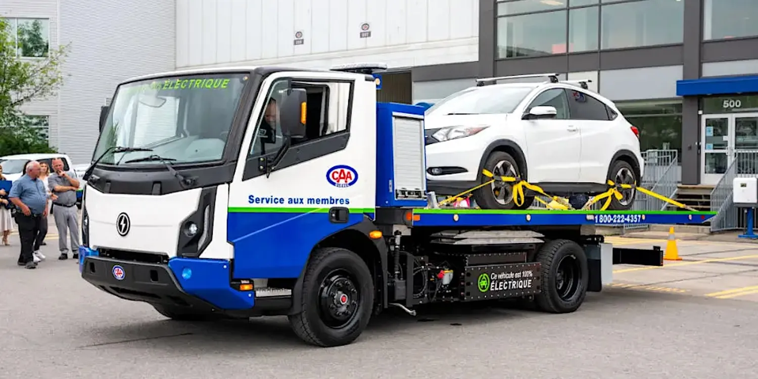 CAA-Quebec Introduces North America's First Fully Electric Tow Truck