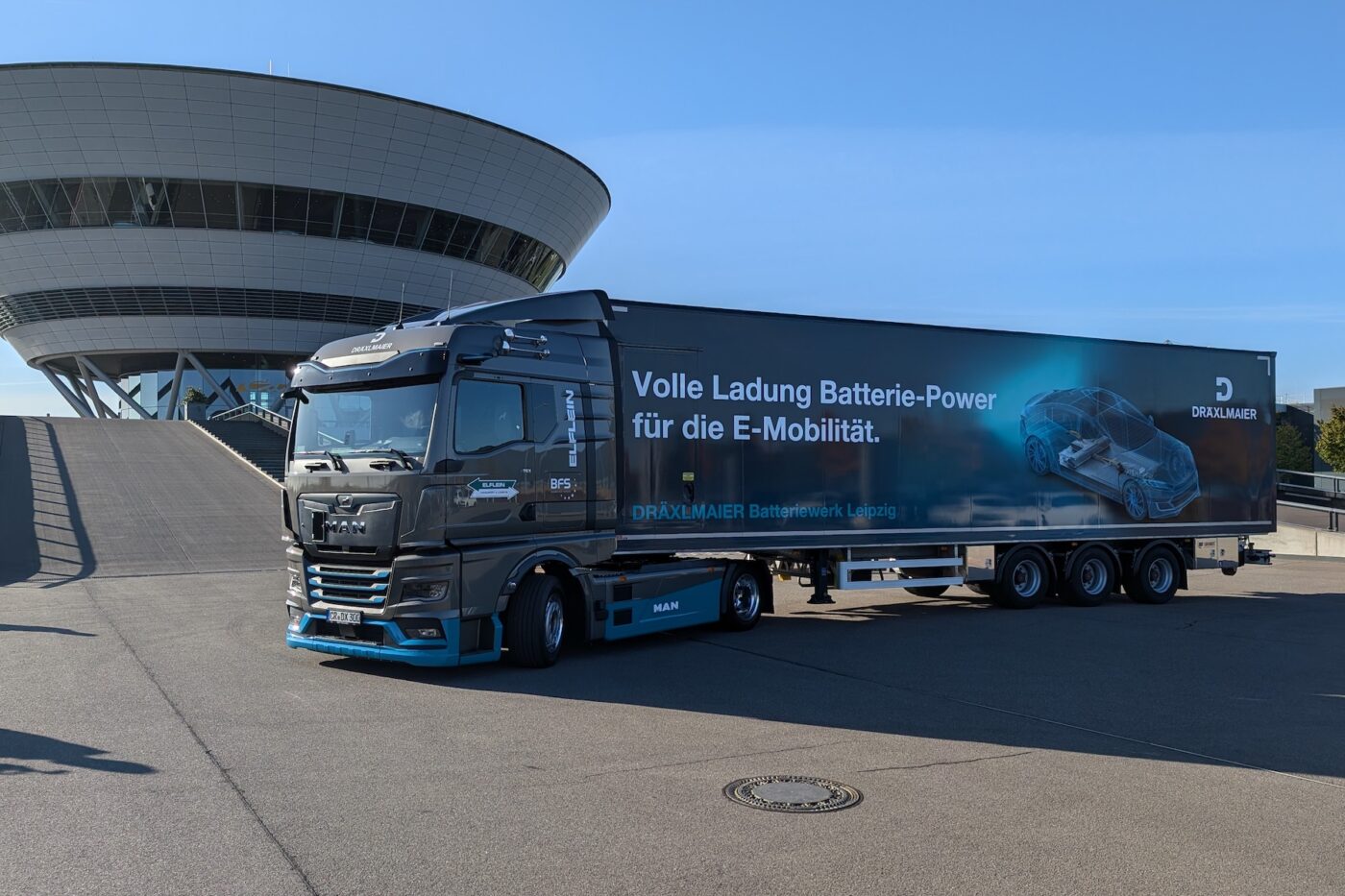 MAN Delivers First Heavy-Duty Electric Truck for Porsche Battery Transport