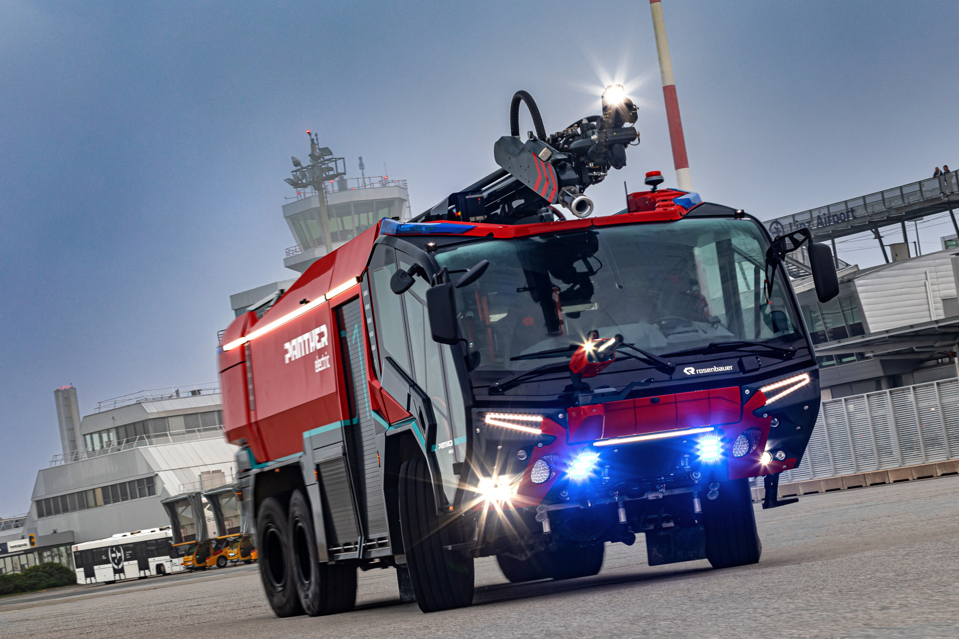 Rosenbauer Launches Panther 6x6 Electric, a High-Performance ARFF ...