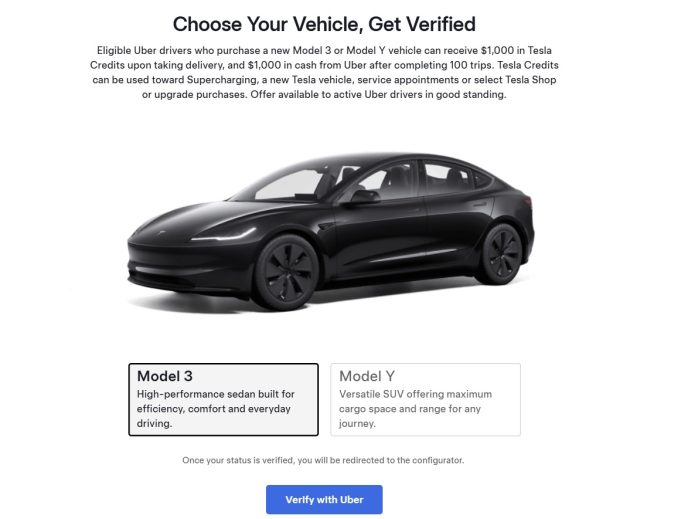 Tesla and Uber Offer $2,000 Incentive Program for Model 3 and Model Y ...