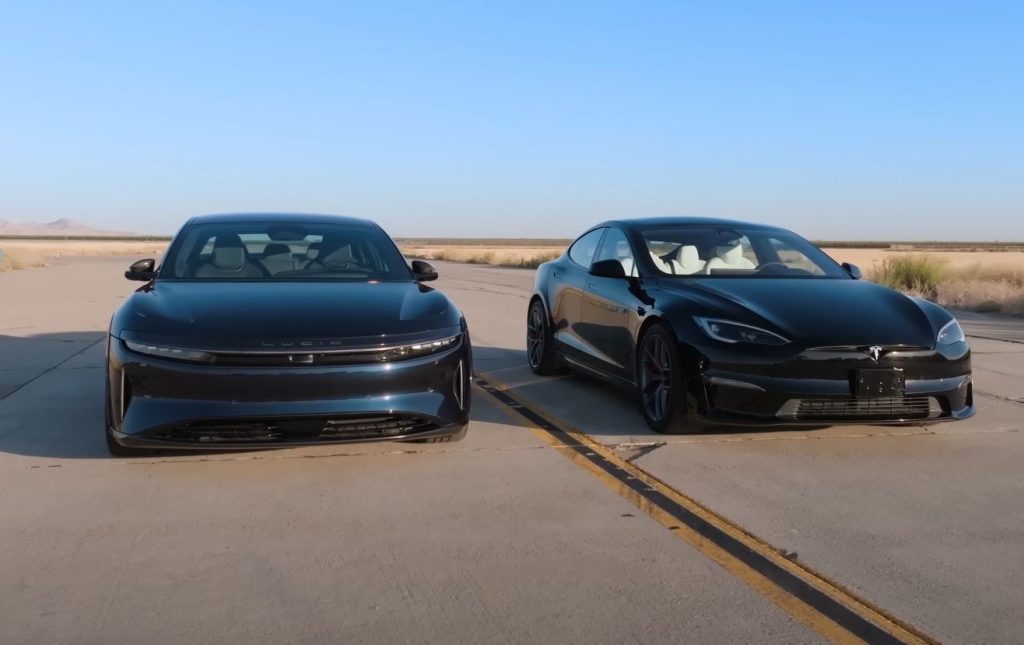 Lucid Air Sapphire Outpaces Tesla Model S Plaid in Performance Test