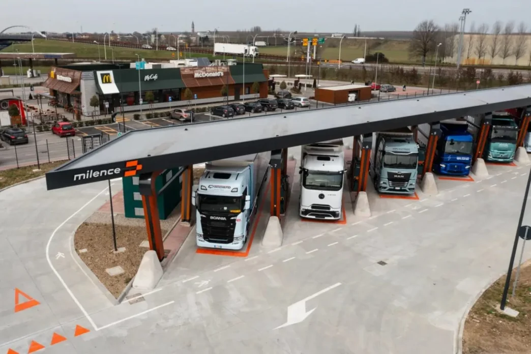 Milence Opens First Truck Charging Hub in Italy, Expanding European ...