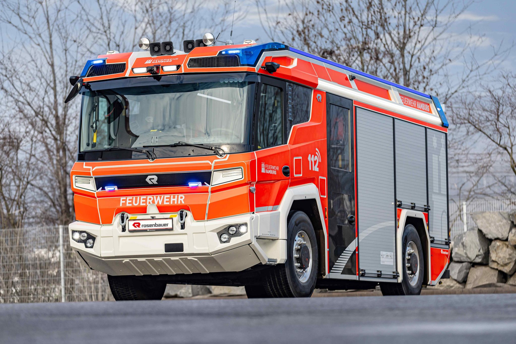 Hamburg Fire Department Deploys Rosenbauer Electric Fire Engine