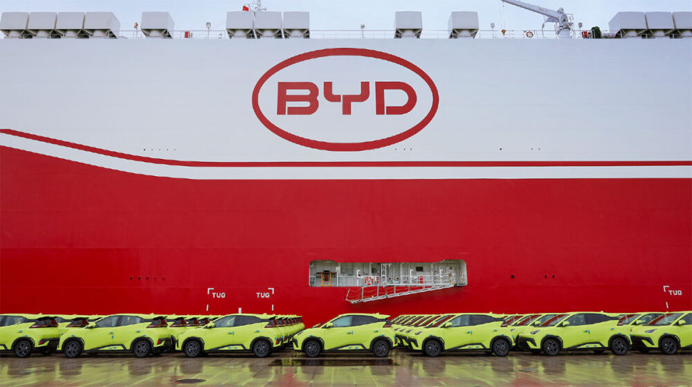 BYD's Fifth Car Carrier Begins Overseas Voyage with 7,000 EVs Bound for ...