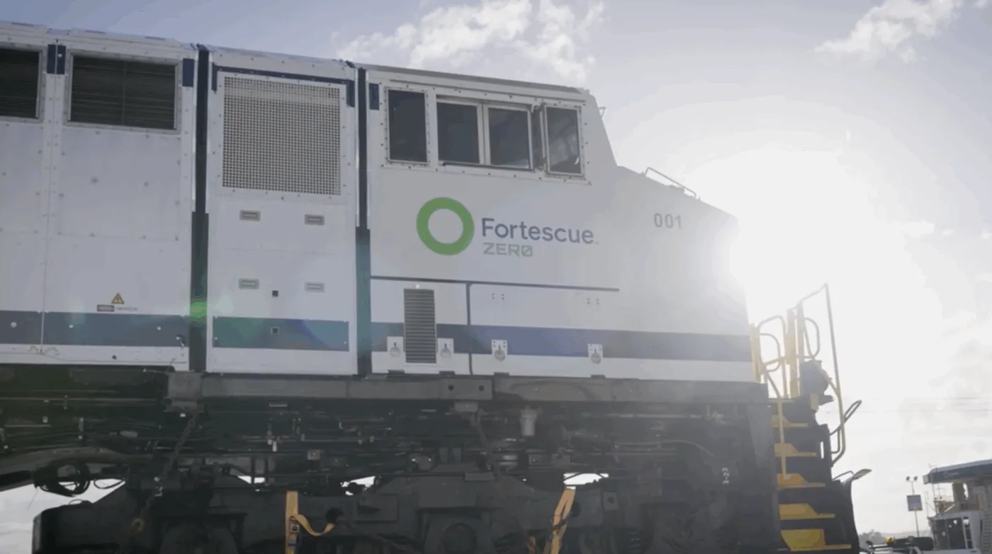 Fortescue Unveils Self-Charging Electric Train Prototype in Australia