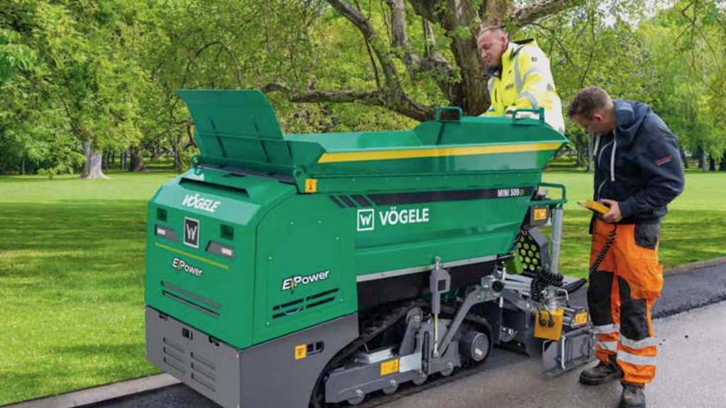 Wirtgen Vögele Unveils Battery-Powered MINI Electric Pavers