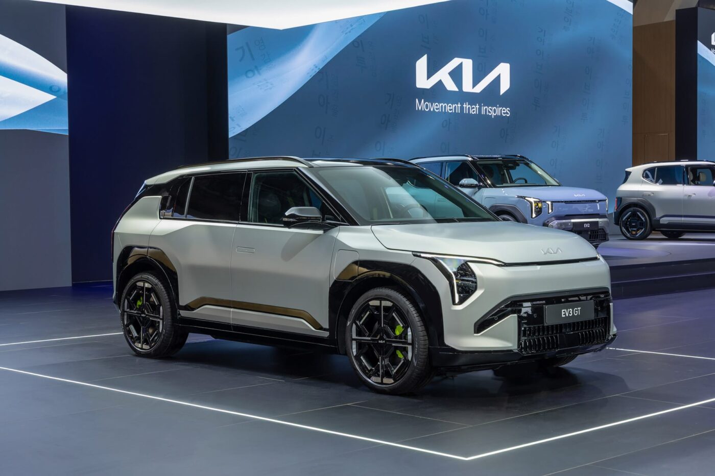 Kia Unveils GT Variants of EV3, EV4 and EV5 at Brussels Motor Show